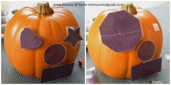 Craft Pumpkin Shape Faces » The Stay-at-Home-Mom Survival Guide
