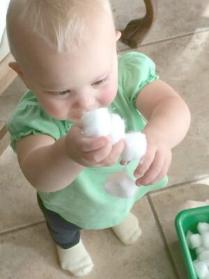 Cotton Ball Toddler Fine Motor Activity » The Stay-at-Home-Mom Survival ...