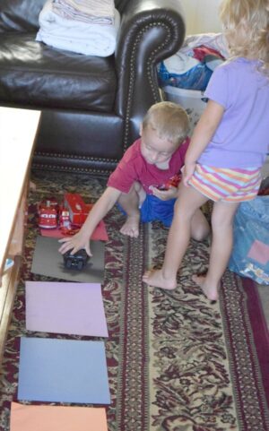 Color Matching with Cars » The Stay-at-Home-Mom Survival Guide