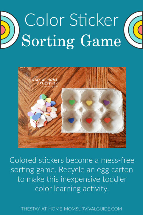 Egg Carton Color and Sticker Sorting Activity » The Stay-at-Home-Mom ...